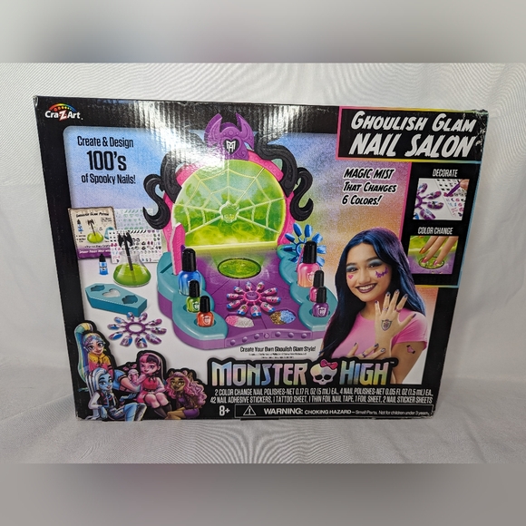 monster high | Toys | Monster High Ghoulish Glam Nail Salon | Poshmark